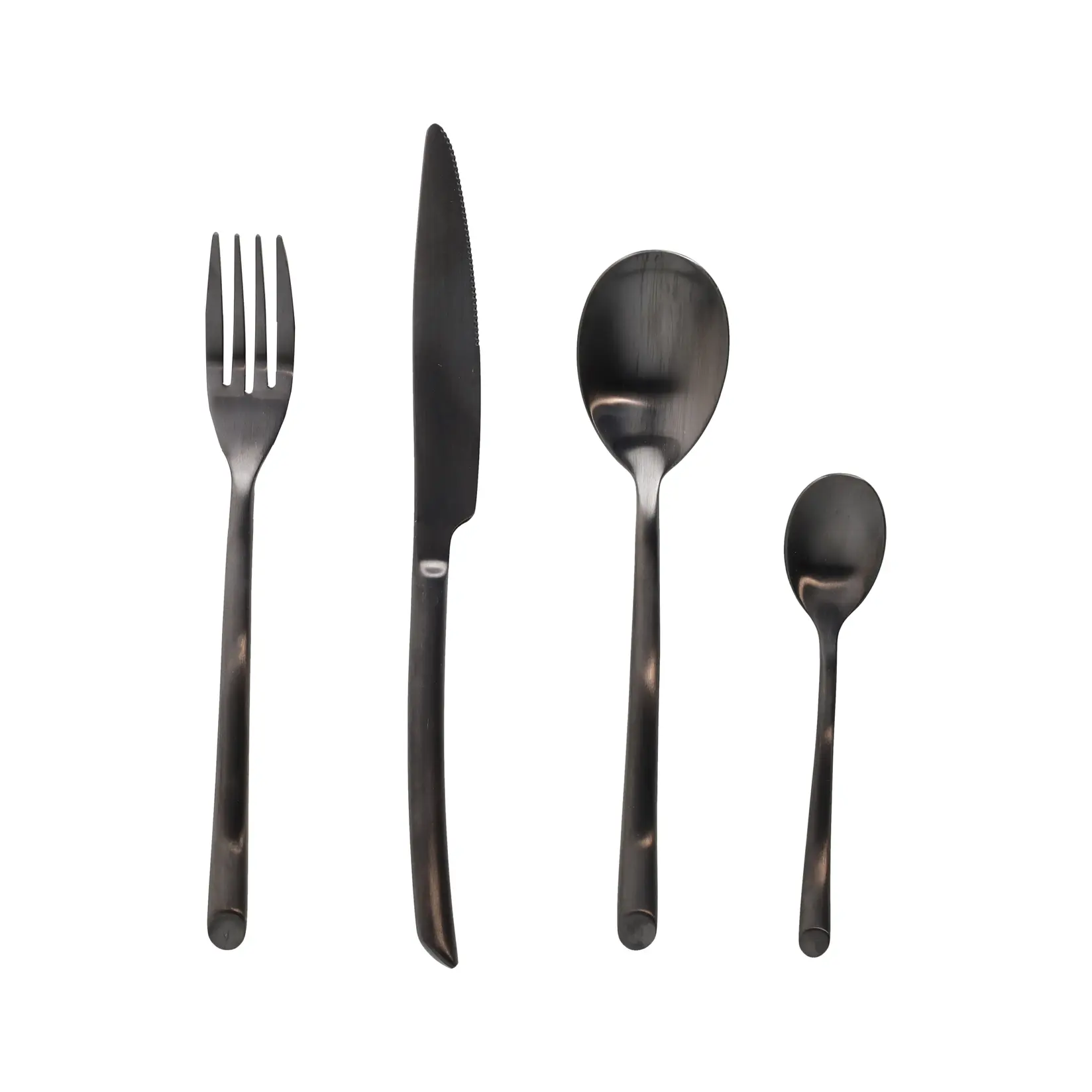 Tognana Set pribora za jelo Solution, 24 dela, 6 mm, Crni