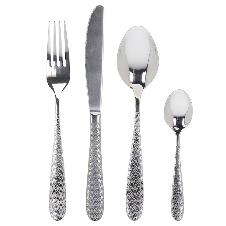 Tognana Set pribora za jelo Oriental, 24 dela, Srebrni