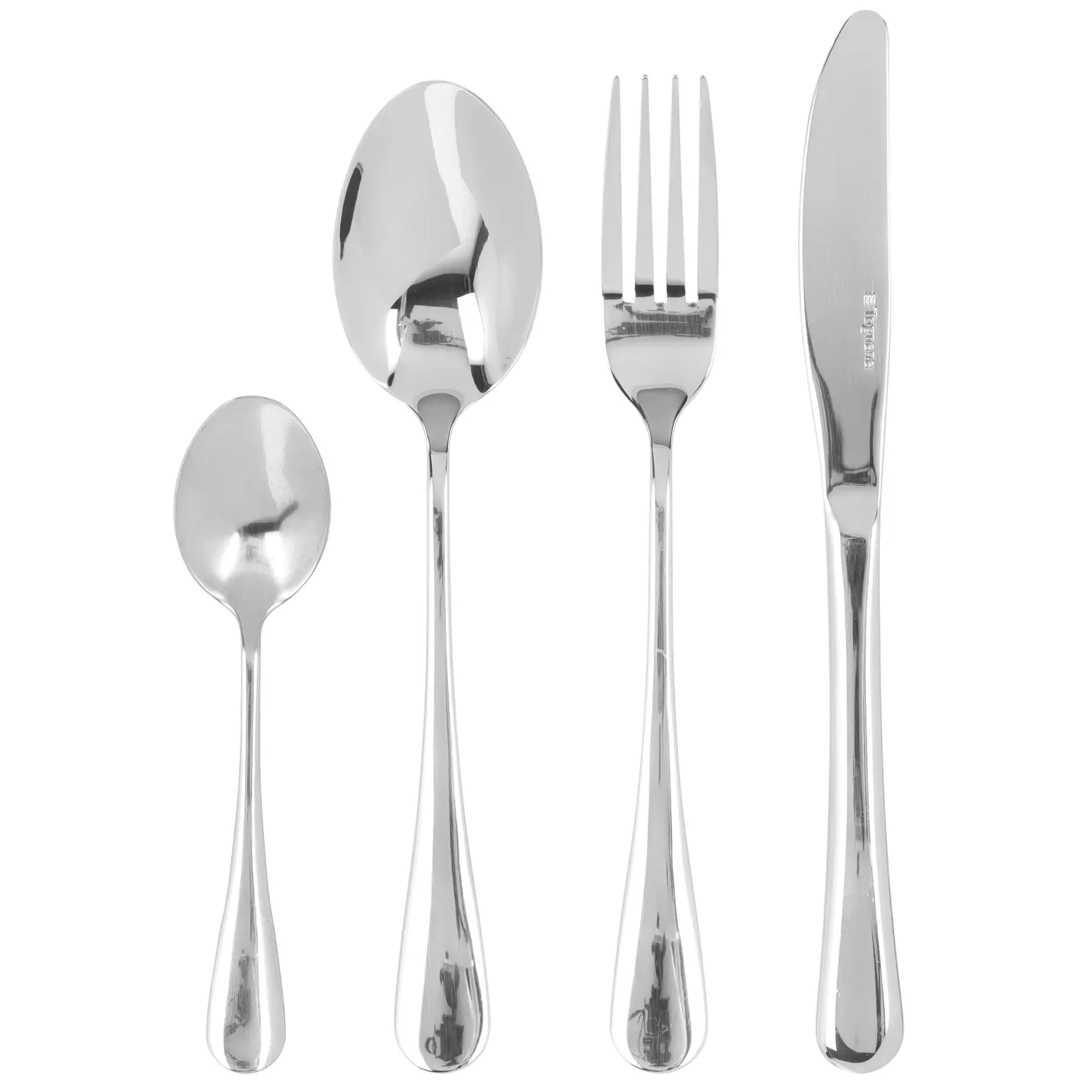 Tognana Set pribora za jelo Drop, 24 dela, Srebrni