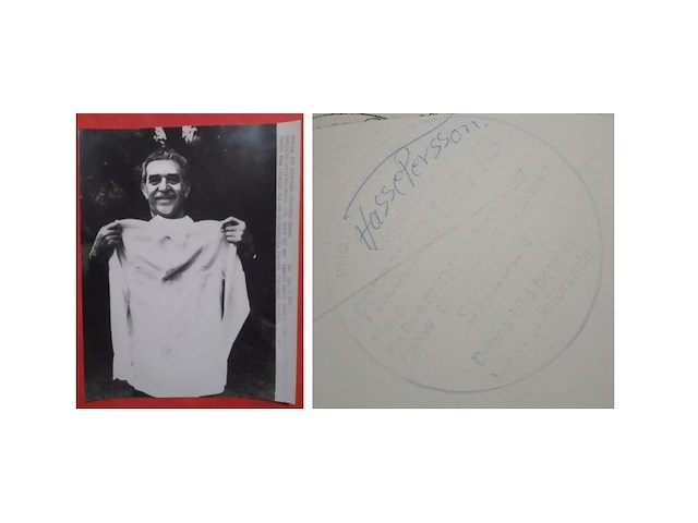 GABRIEL GARCIA MARQUEZ-PRESS PHOTO NOBEL-HASSEL PERSSON