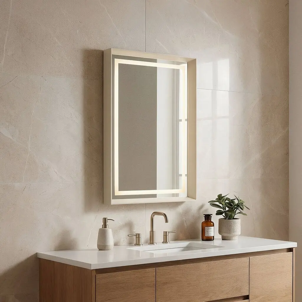 Hanah Home Ogledalo za kupatilo, Svetlosivo