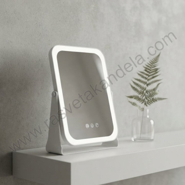 Ogledalo za šminkanje sa LED svetlom 10W 25x30cm 3CCT dimabilno