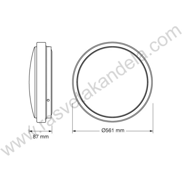 OSRAM LED plafonjera fi56cm 72W 4000K