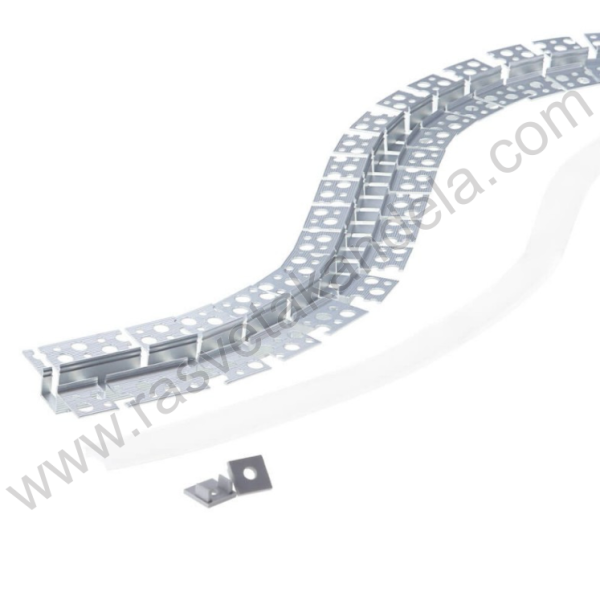 Aluminijumski ugradni profil fleksibilan 2000x52x15.5mm Optonica