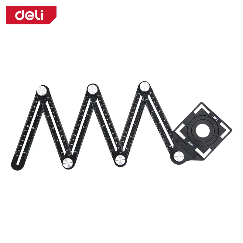 Deli Višenamenski aluminijumski lenjir EDL7307, 6 x 120mm