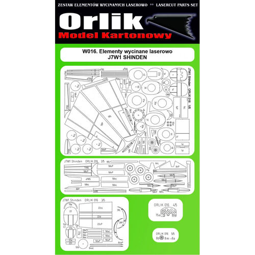 Orlik 016w J7W1 Shinden - Laser Cutting Frames