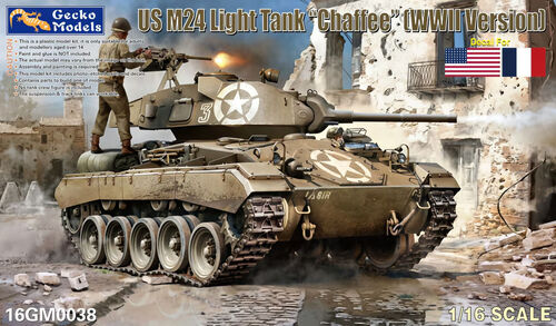 NEW! Gecko Models 16GM0038 US M24 Chaffee Light Tank (WWII Version)