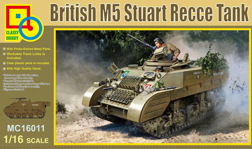 NEW! Classy Hobby 16011 British M5 Stuart Recce Tank