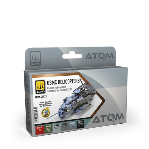 NEW! AMMO of Mig Jimenez ATOM-20923 USMC Helicopters Set