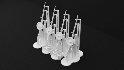 NEW! Metallic Details MDR72153 Polish 7.92 mm wz.37 Aircraft Machine Gun (4 pcs / 3D-Printed)
