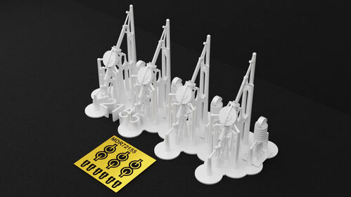 NEW! Metallic Details MDR72155 7.62 mm Degtyaryov DA Aircraft Machine Gun (4 pcs / 3D-Printed)