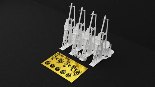 NEW! Metallic Details MDR48316 Vickers F - Aircraft Machine Gun (4 pcs / 3D-Printed)