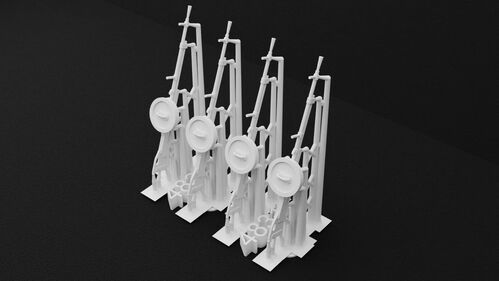 NEW! Metallic Details MDR48317 Polish 7.92 mm wz.37 Aircraft Machine Gun (4 pcs / 3D-Printed)