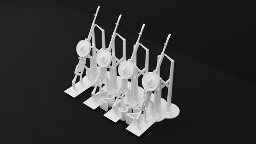 NEW! Metallic Details MDR72132 Vickers K - Aircraft Machine Gun (4 pcs / 3D-Printed)