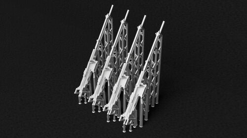 NEW! Metallic Details MDR3299 Soviet Berezin UBT 12.7 mm Aircraft Turret Machine Gun (4 pcs / 3D-Printed)