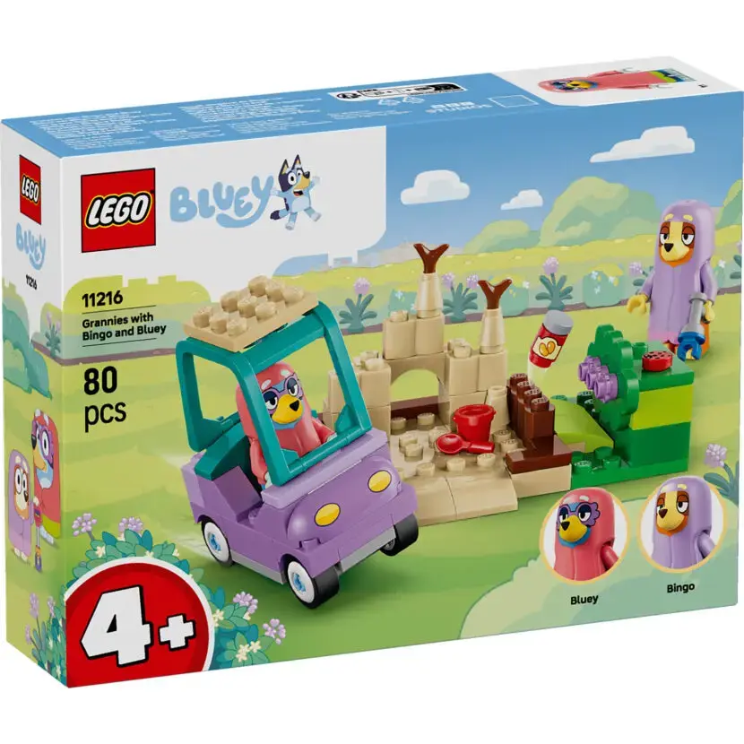 LEGO Bluey Bingo i Bluey sa bakicama 11216, Uzrast 4+