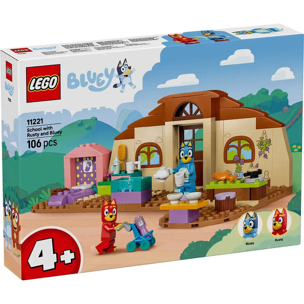 LEGO Bluey Škola sa Rastijem i Bluey 11221, Uzrast 4+
