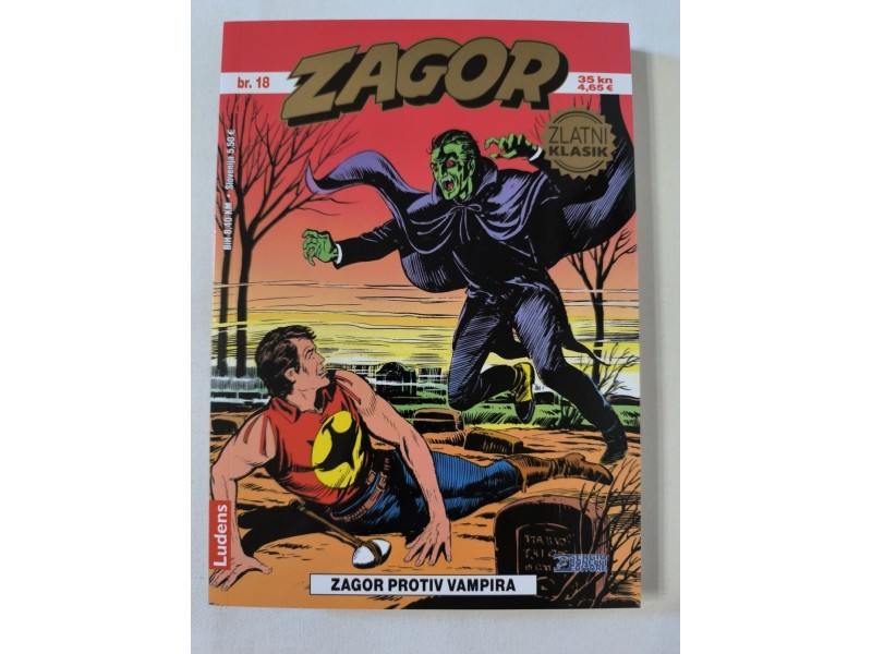 Zagor Zlatni Klasik broj 18 korica B - GLANCER -
