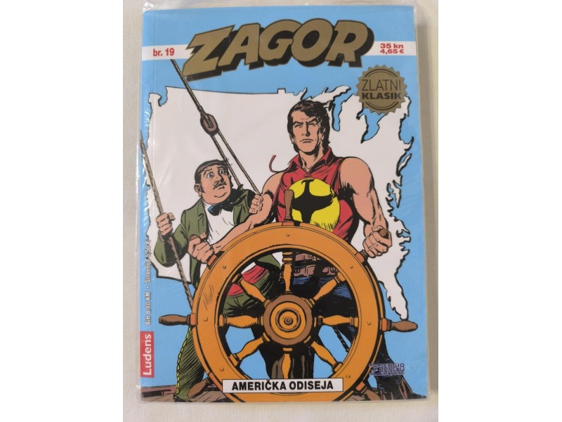 Zagor Zlatni Klasik broj 19 korica A - GLANCER - u celo
