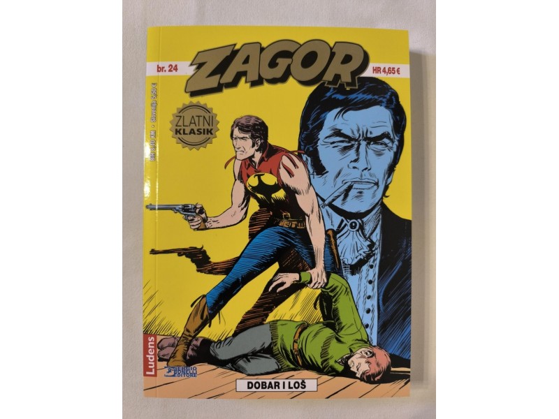 Zagor Zlatni Klasik broj 24 korica A - GLANCER -