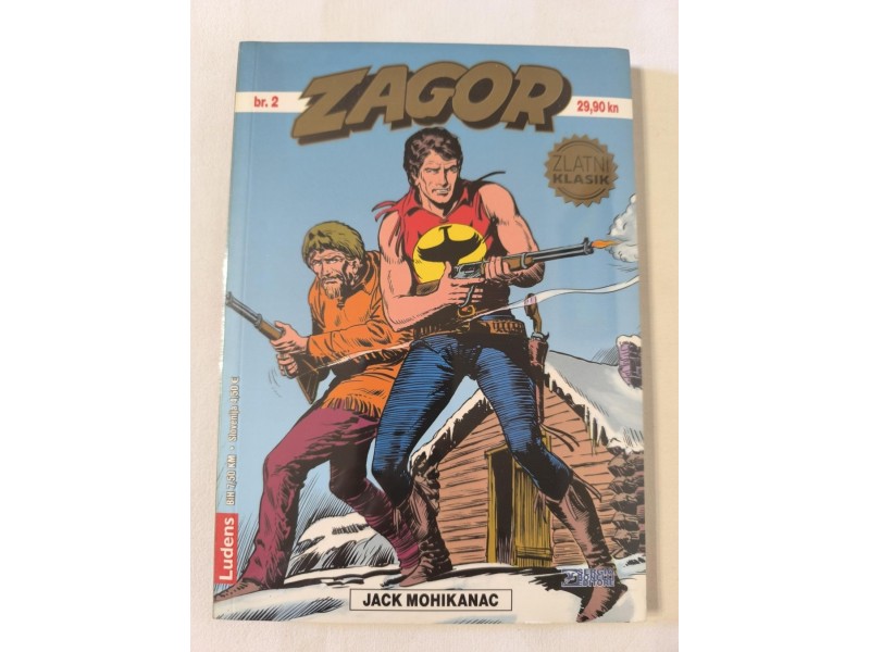 Zagor Zlatni Klasik broj 2 korica A - GLANCER - u celof