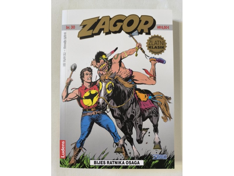 Zagor Zlatni Klasik broj 30 korica A - GLANCER -