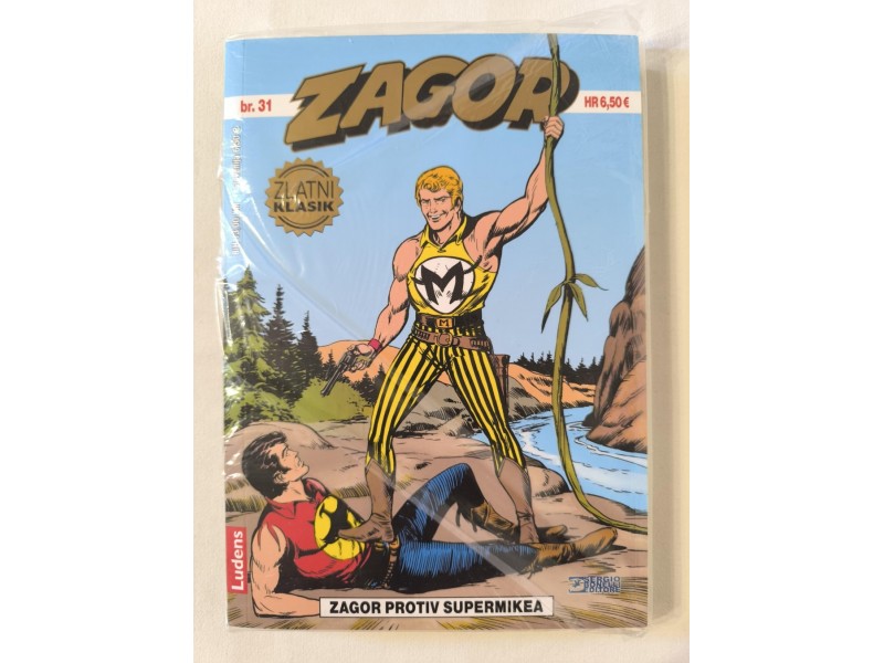 Zagor Zlatni Klasik broj 31 korica B - GLANCER - u celo