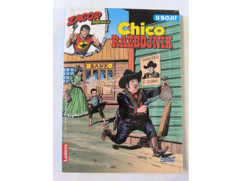 Zagor Predstavlja Ciko kolor broj 13 - GLANCER u celofa