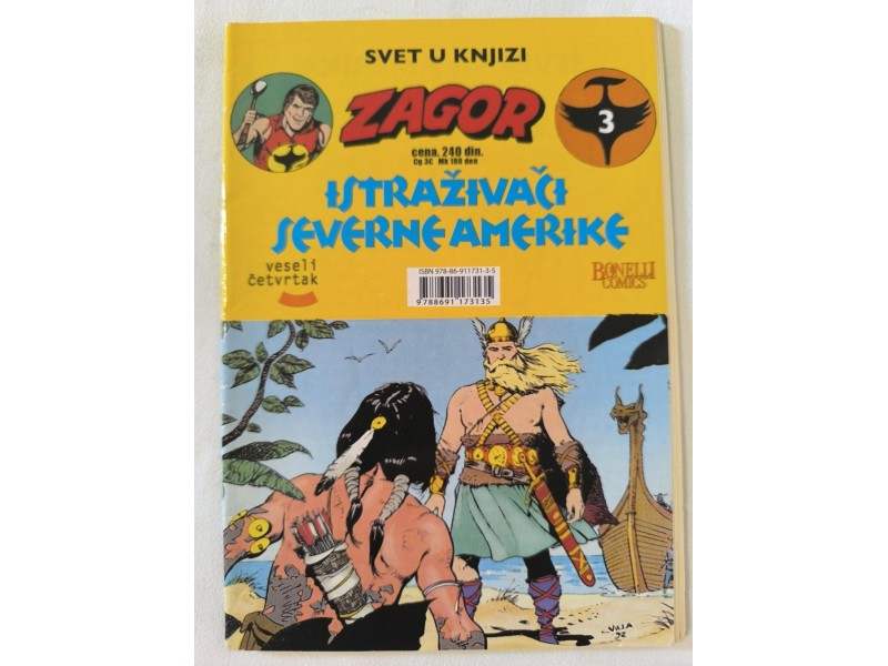 Zagor Istrazivaci Severne Amerike - Sveska iz spec VC