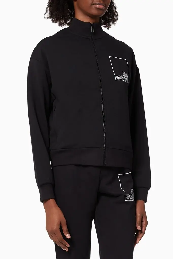 Love Moschino Ženski duks W341201E2269-C74, Crni