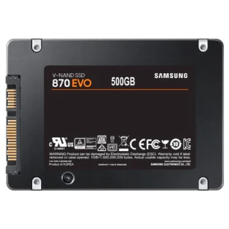 Samsung 2.5” 500GB SSD, 870 EVO SATA, Read up to 560 MB/s, Write up to 530 MB/s ( MZ-77E500B/EU )