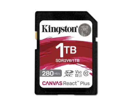 Kingston sdr2v6/1tb 1tb sdxc uhs-ii 280r/150w u3 v60 memorijska kartica