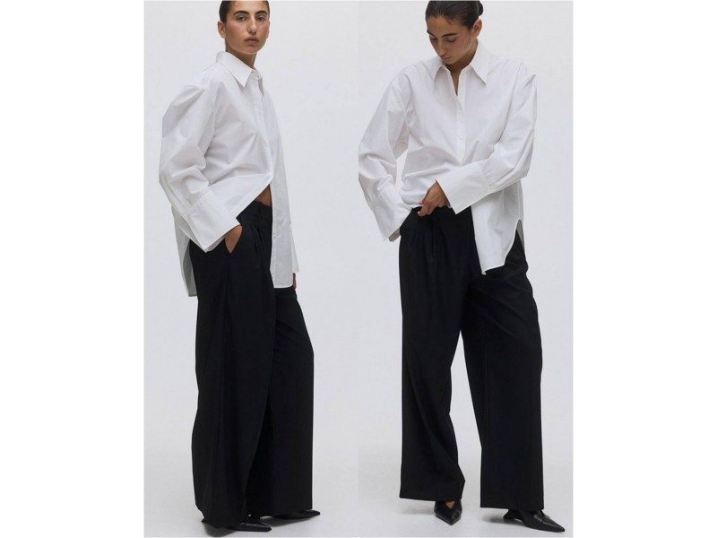 *H&M* pantalone sa širim nogavicama