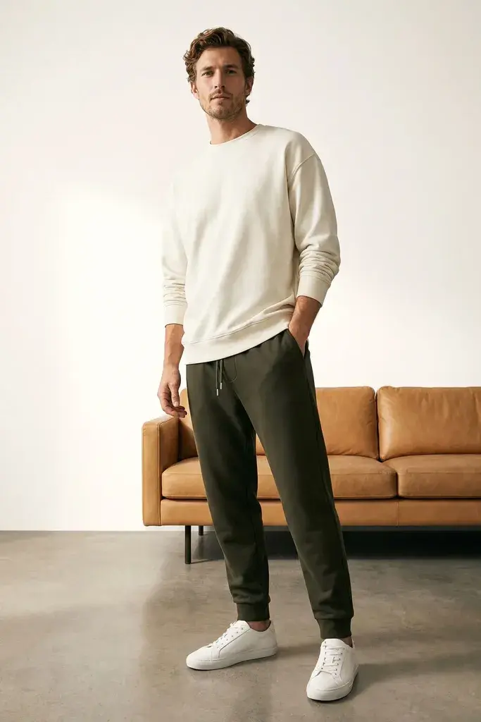 Trendyol Muške pantalone Tmnss20Ea0053, Zelene
