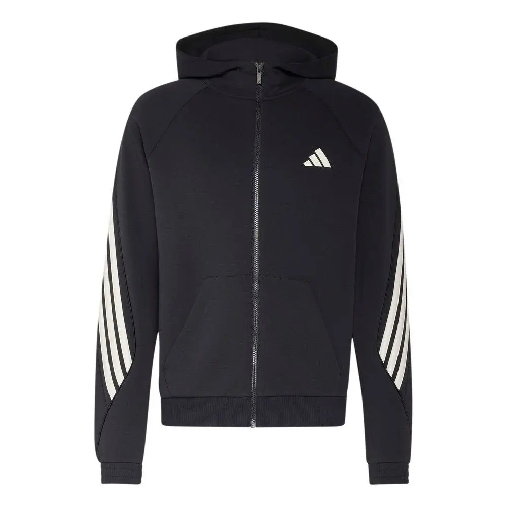 Adidas Muški duks sa kapuljačom Sta 3S Fz Hd M, Crni