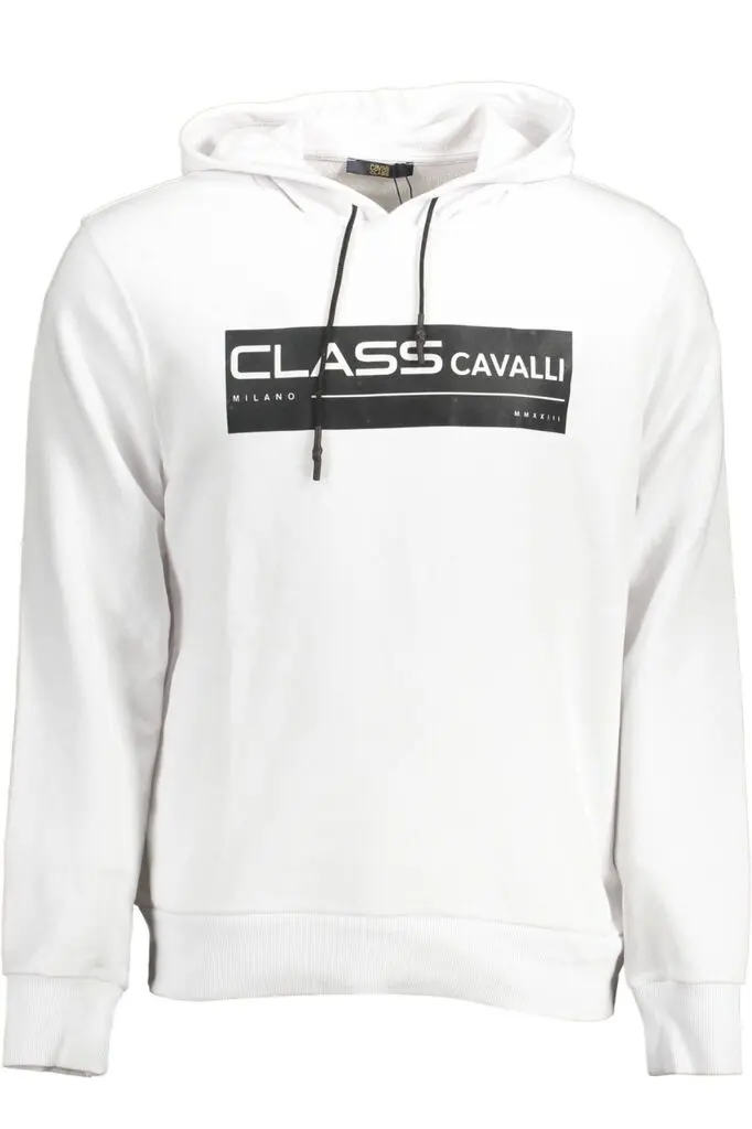 Cavalli Class Muški duks OXT60J-CF050, Sa kapuljačom, Beli