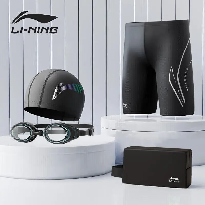 Li-Ning Muški set za kupanje 888, Dioptrija -3.00, Crni