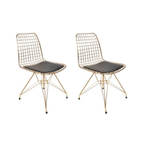 Hanah Home set trpezarijskih stolica Tivoli 273 V2 2 kom, zlatne