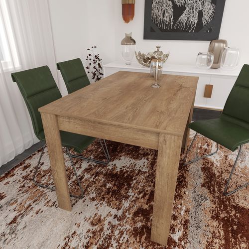 Hanah Home trpezarijski sto Single 120, 120 cm, kavkaski hrast / hrast