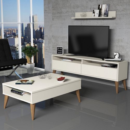 Hanah Home set nameštaja za dnevnu sobu Best, krem