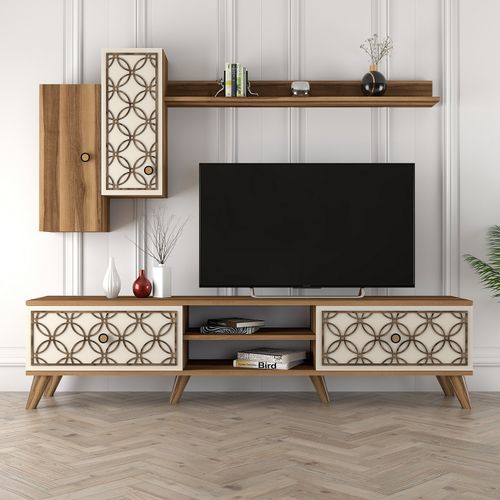 Hanah Home TV komoda Class S, 180 cm, orah / krem