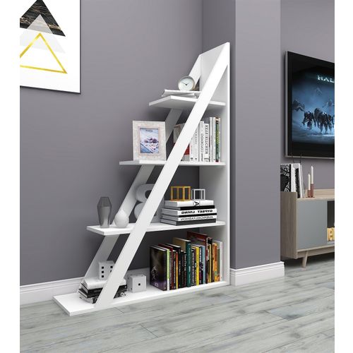 Hanah Home polica za knjige Arven, 100 cm, bela
