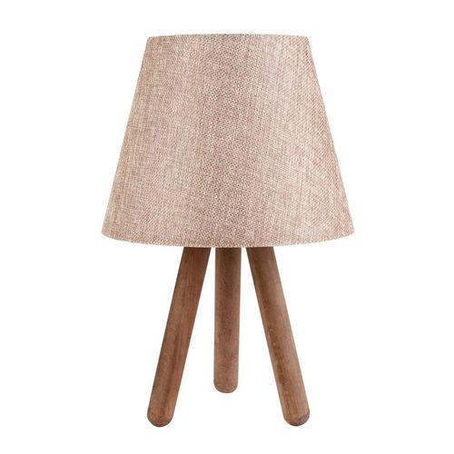 Opviq stona lampa AYD-1279, visina 33 cm, bež / orah