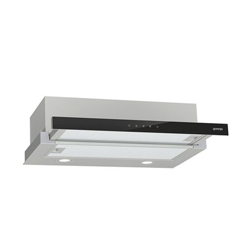 Gorenje TH64E3SGB teleskopski aspirator, 60 cm, 350 m³/h, crno staklo