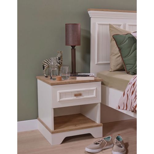 Hanah Home Monte Mm1.27.06.S1 dečiji noćni ormarić 45 × 50,7 × 47 cm, krem hrast