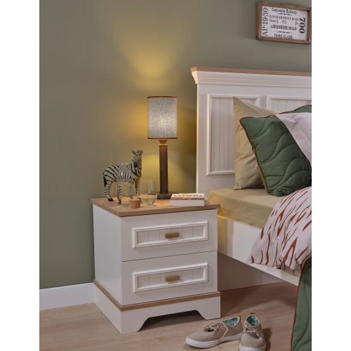 Hanah Home Monte Mm1.27.06.U1 dečiji noćni ormarić 47 × 52,4 × 45 cm, krem hrast