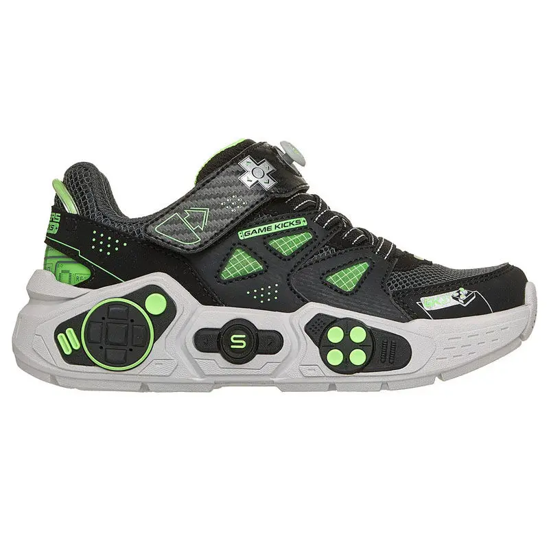 Skechers Patike za dečake Gametronix, Crne