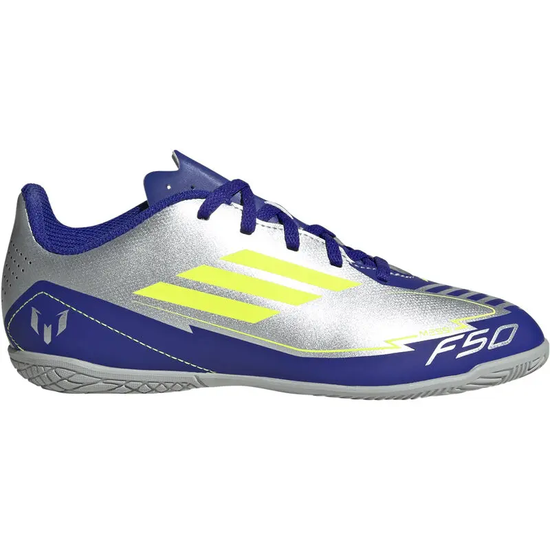 Adidas Patike za dečake F50 Club IN J Messi, Srebrno-plave