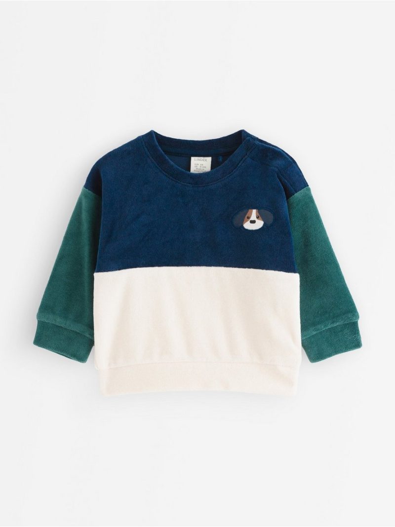 Dukserica – Long-sleeved velour jumper