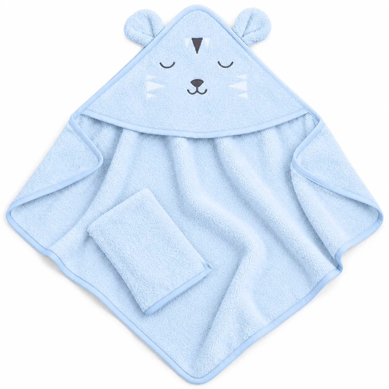 Bebekevi Peškir za bebe Cute Lion, Plavi